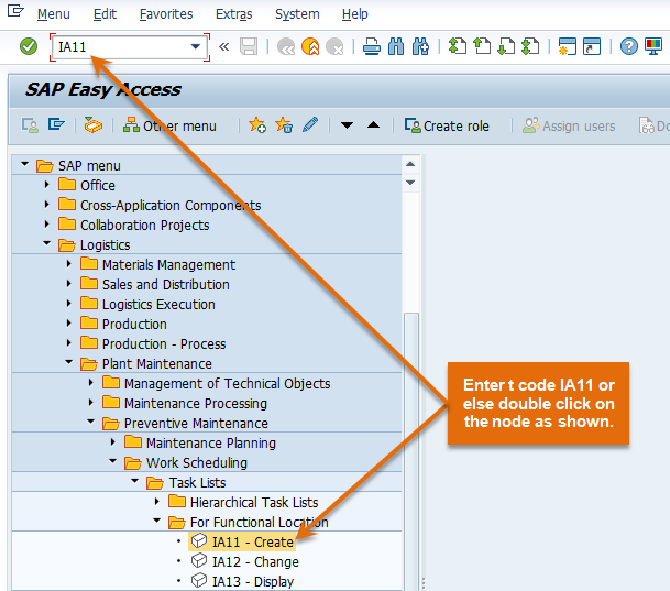 Functional Location Task List In SAP PM