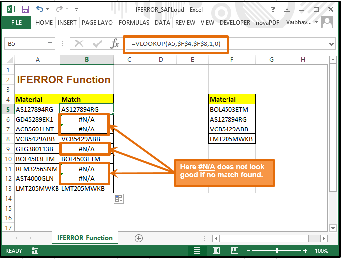 How To Avoid N A REF In Your Sheet Learn IFERROR In Excel