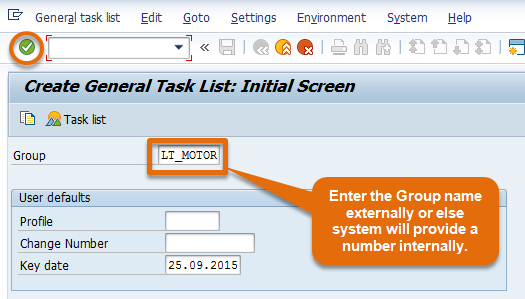General Task List In SAP PM